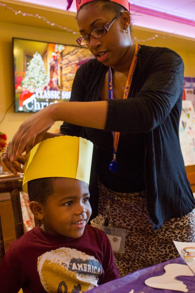 Angel Wings Intergenerational Craft Photo Gallery | St. Ann Center